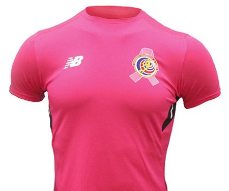 Camisa "Outubro Rosa" da Costa Rica 2017-2018 New Balance » Mantos do ...